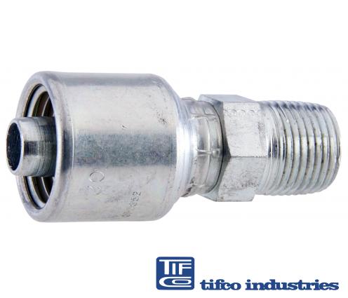 TIFCO Industries - Part#: 81005 - MegaCrimp Hose End, 6G-6MP