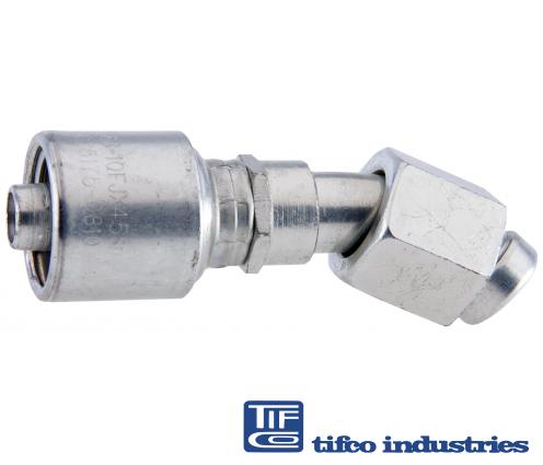 TIFCO Industries - Part#: 81123 - MegaCrimp Hose End, 6G-8FJX45S