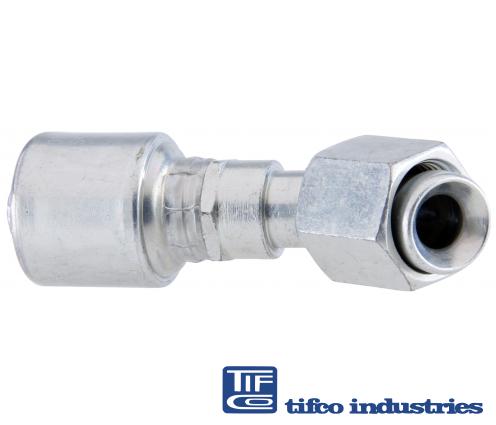TIFCO Industries - Part#: 81123 - MegaCrimp Hose End, 6G-8FJX45S
