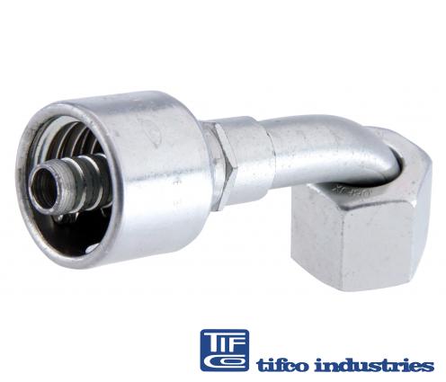 TIFCO Industries - Part#: 81140 - MegaCrimp Hose End, 6G-8FJX90S