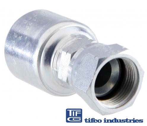 TIFCO Industries - Part#: 81165 - MegaCrimp Hose End, 6G-6FSX