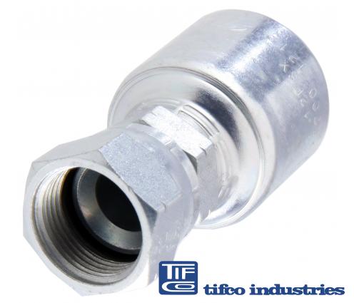 TIFCO Industries - Part#: 81165 - MegaCrimp Hose End, 6G-6FSX