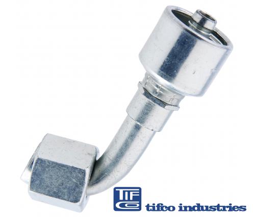 TIFCO Industries - Part#: 81139 - MegaCrimp Hose End, 6G-6FJX90L