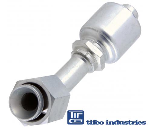 TIFCO Industries - Part#: 81424 - MegaCrimp Hose End, 6G-6FKX45