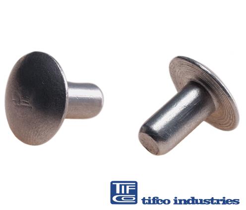 TIFCO Industries - Part#: 7146 - Aluminum Bucking Rivet, 3/16x1/2 Alloy