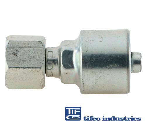 TIFCO Industries - Part#: 81431 - MegaCrimp Hose End, 6G-6FJISX