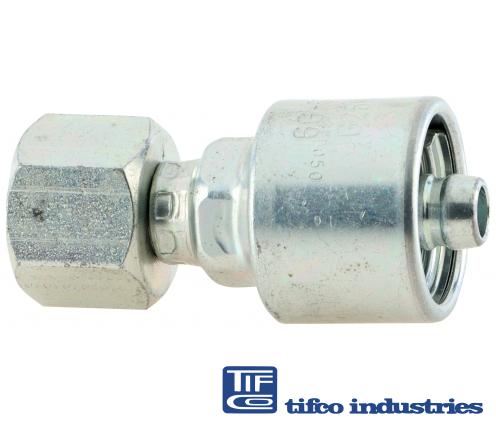 TIFCO Industries - Part#: 81431 - MegaCrimp Hose End, 6G-6FJISX