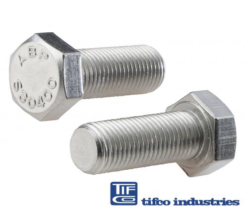 TIFCO Industries - Part#: 19731 - 304 S/S NF Hex Hd Cap Screw, 3/8-24 x 3/4