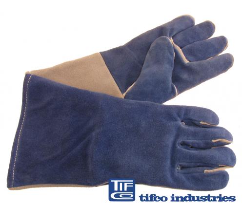 TIFCO Industries - Part#: 4472 - Leather Welding Gloves, Blue Devil