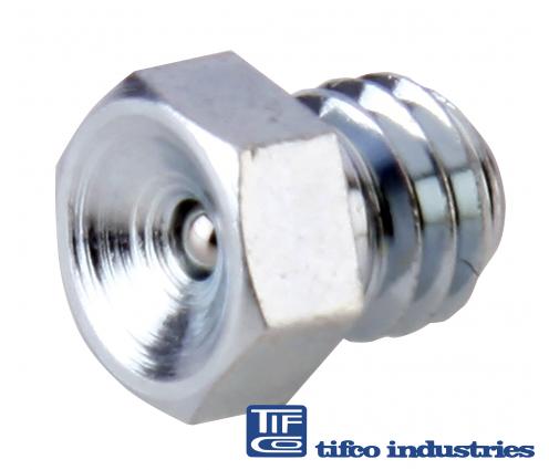 TIFCO Industries - Part#: 41485 - Flush Grease Fitting, M6-1.00 x 9mm