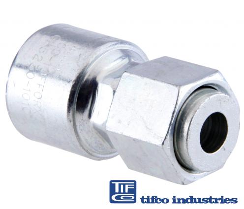TIFCO Industries - Part#: 81189 - MegaCrimp Hose End, 6G-6FFORX